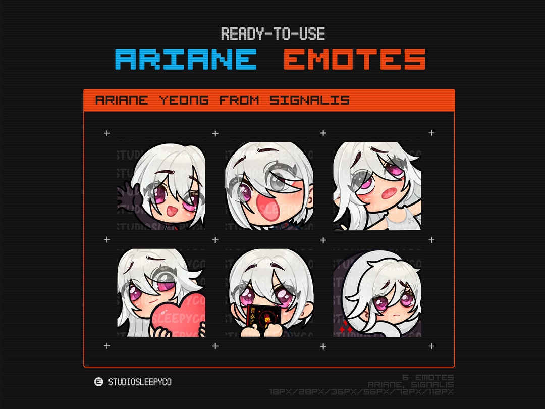 SIGNALIS Ariane Yeong Pre-made Chibi Emote Bundle Ready-to-use for ...