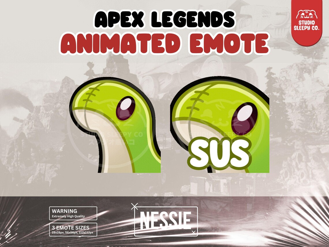 Sus Sussy Nessie Apex Legends Animated Emote for Discord Twitch ...