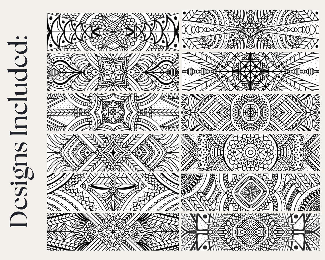 Mindful Colouring Bookmarks | Digital Download | Printable | Calming ...