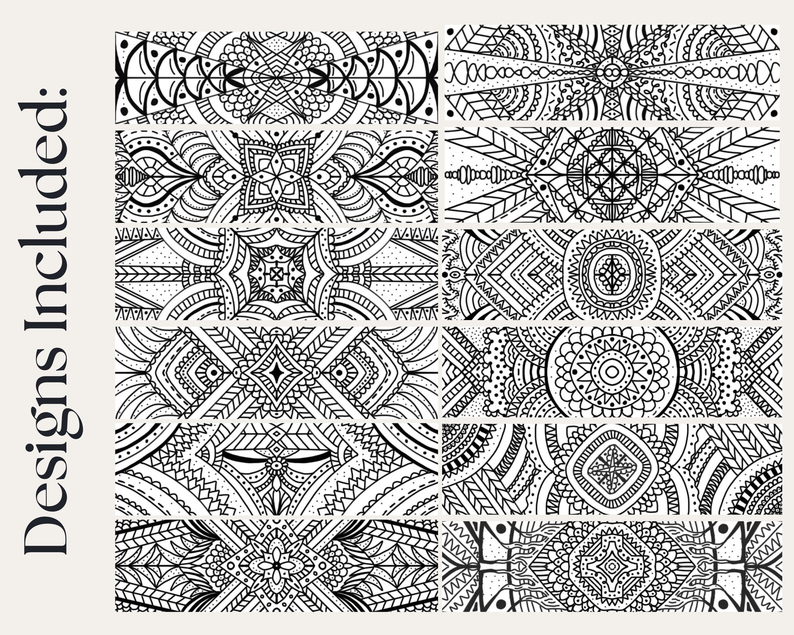 Mindful Colouring Bookmarks | Digital Download | Printable | Calming ...