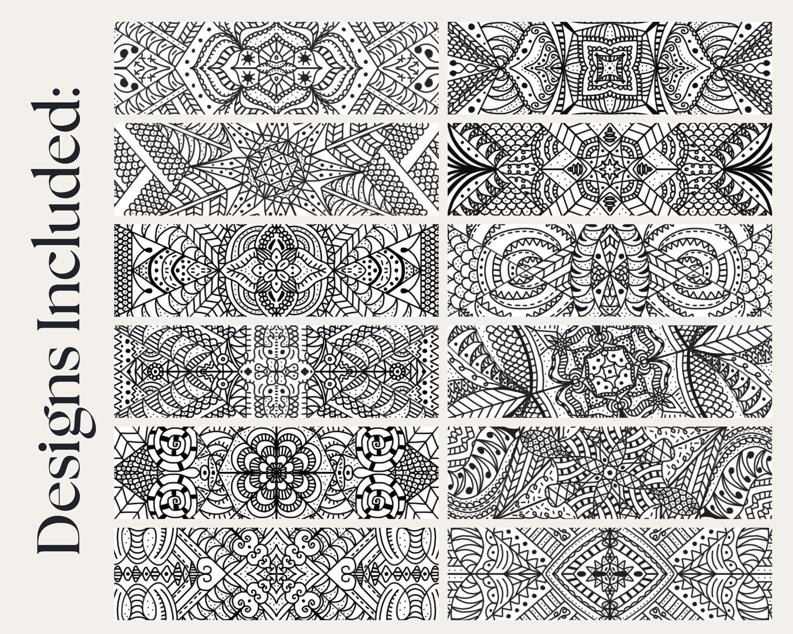 Mindful Colouring Bookmarks | Digital Download | Printable | Calming ...