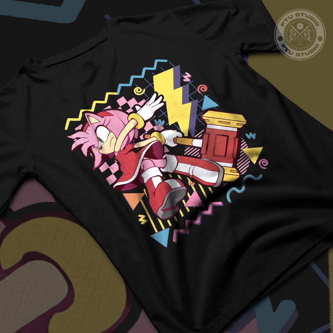 Amy Rose Shirt Set Adventure Funny Game Video Game Japanese Streetwear ...
