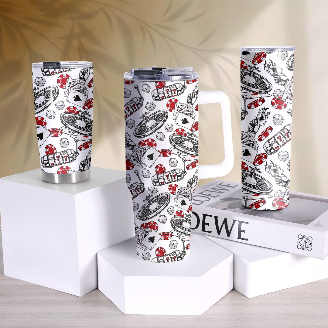 Game Coin Geometric Tumbler Board Game Tumbler Funny Tumbler Game Gifts ...