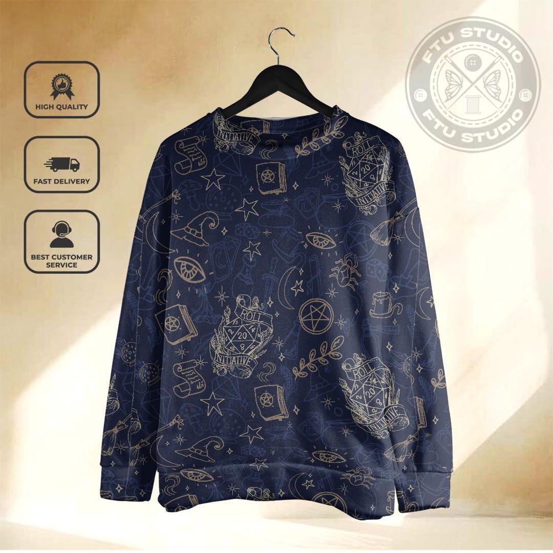 Class Wizard Sweatshirt Dungeon Master Sweatshirt Play Gaming Sweater Gifts - Etsy