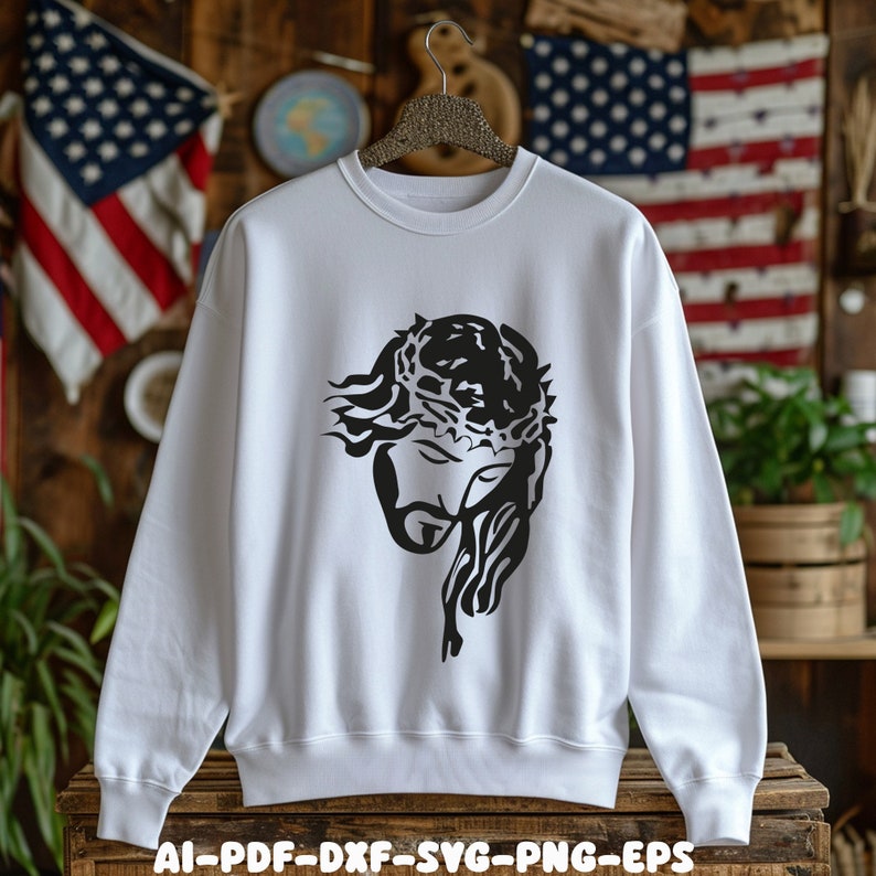 Jesus Christ Jesus SVG Dxf Laser Cut File, Prophet Jesus Christ Png ...