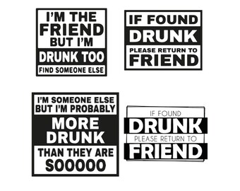 If Drunk Svg Bundle, Drunk Friends Svg Png Eps Dxf, If Drunk Return to ...