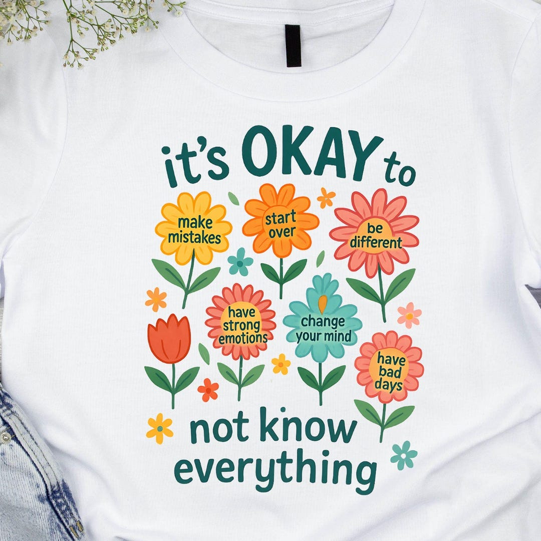 It's Okay to Boho Floral Png, Flowers Png, Motivational Png ...