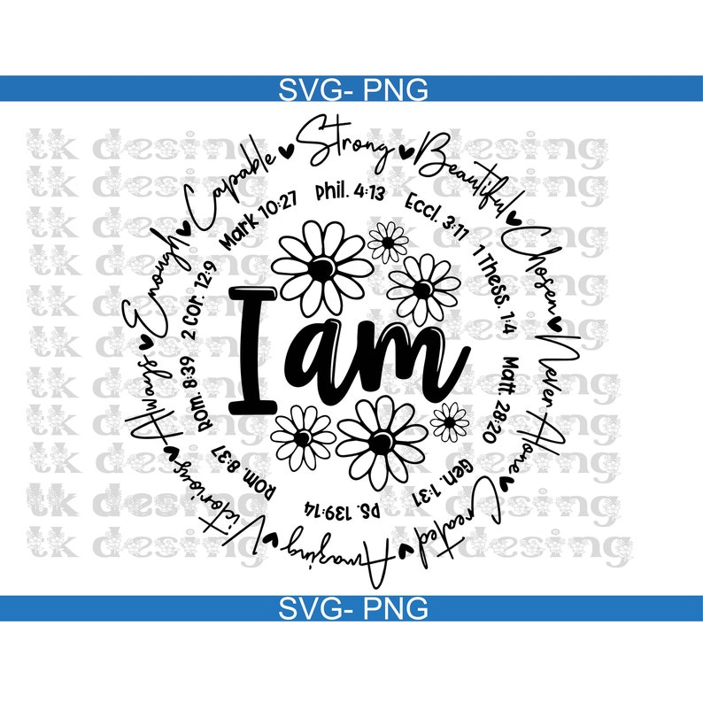 I Am Inspiration SVG / Bible Verse SVG / Cut File / Cricut / Christian ...