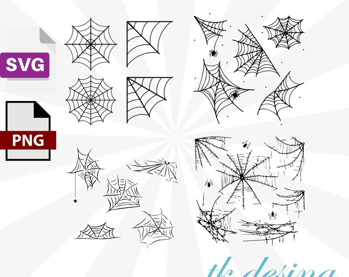 Spider SVG / Spider Web SVG / Insect SVG / Cobweb Svg / Halloween Svg ...