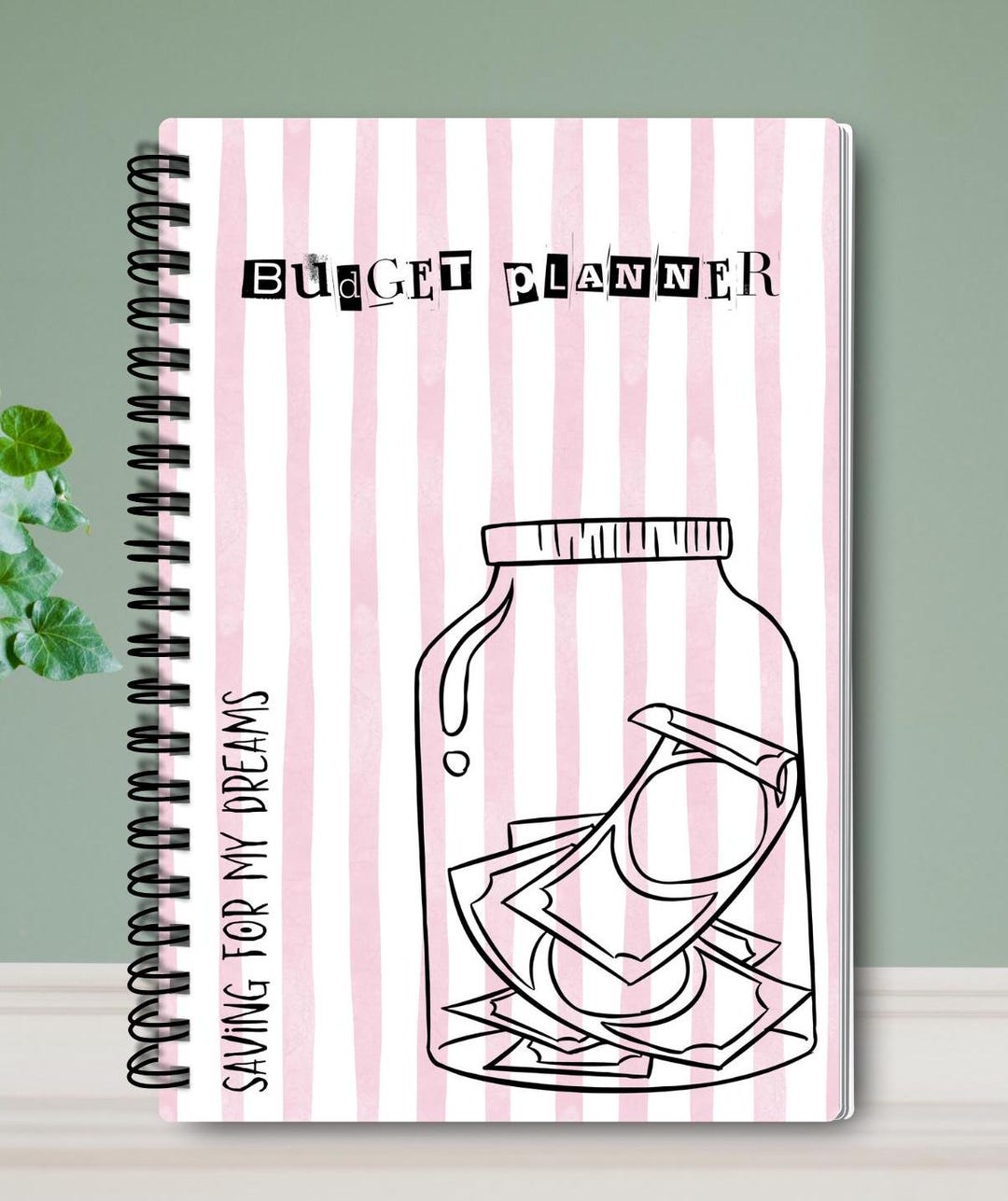 Budget Planner Notebook Planning My Savings Saving up Big Dreams Spiral ...