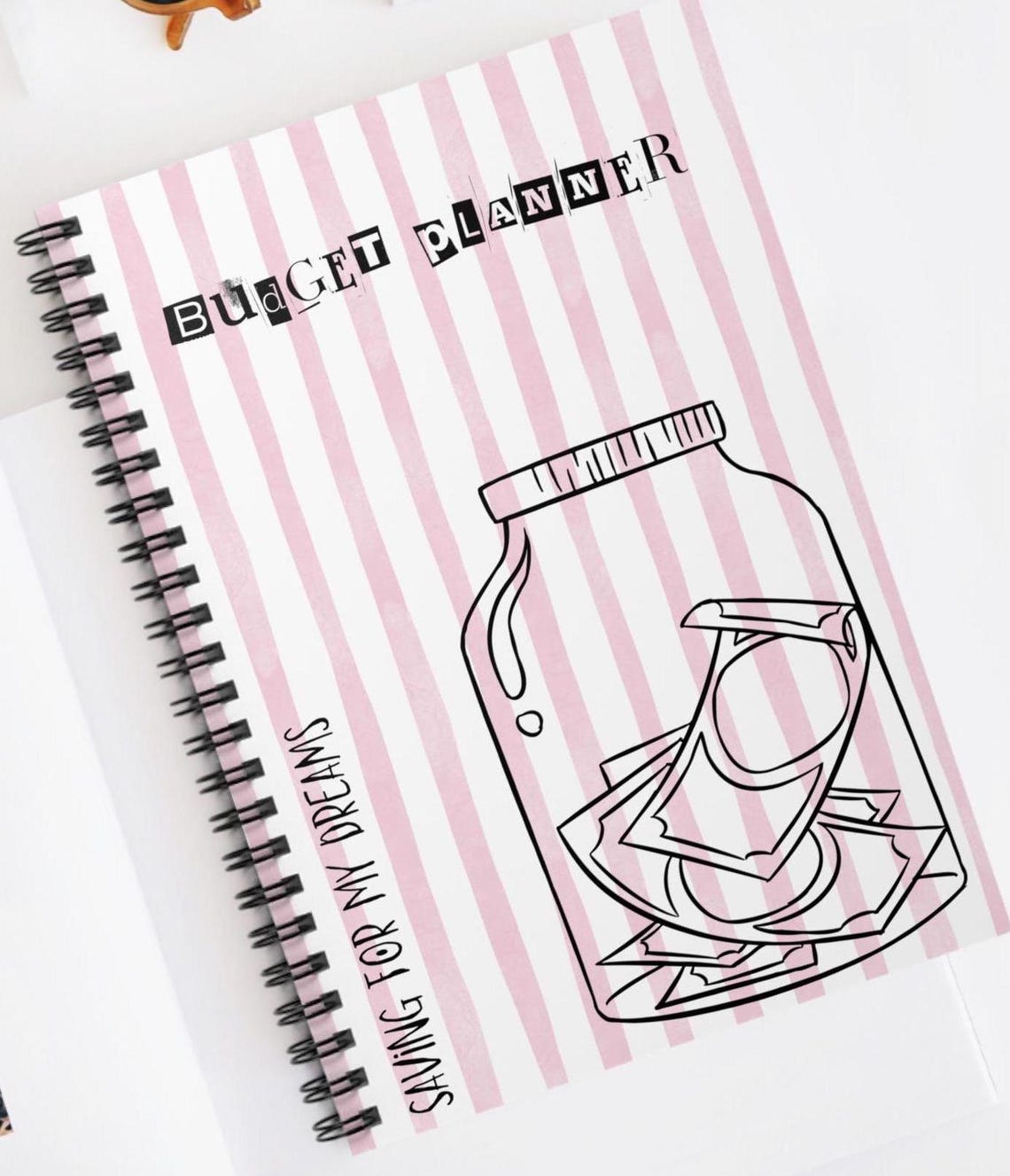 Budget Planner Notebook Planning My Savings Saving up Big Dreams Spiral ...