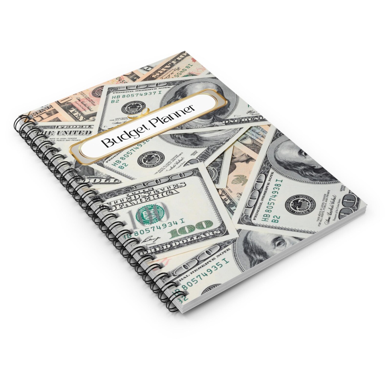 Budget Planner Gold Money Spiral Note Book Wealth Notebook Prosperity ...