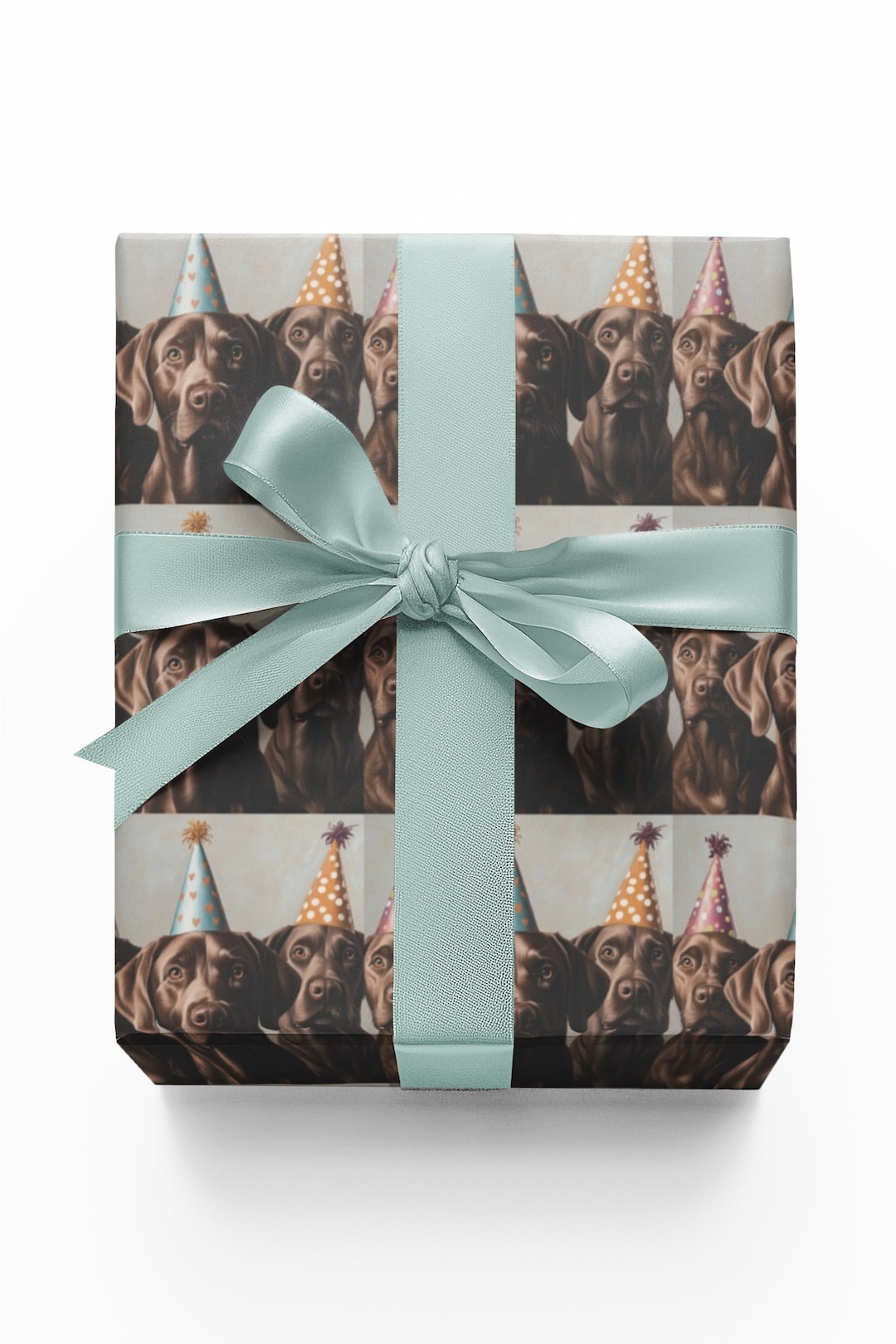 Chocolate Labrador Wrapping Paper, Cute Dog Gift Wrap for Birthday ...
