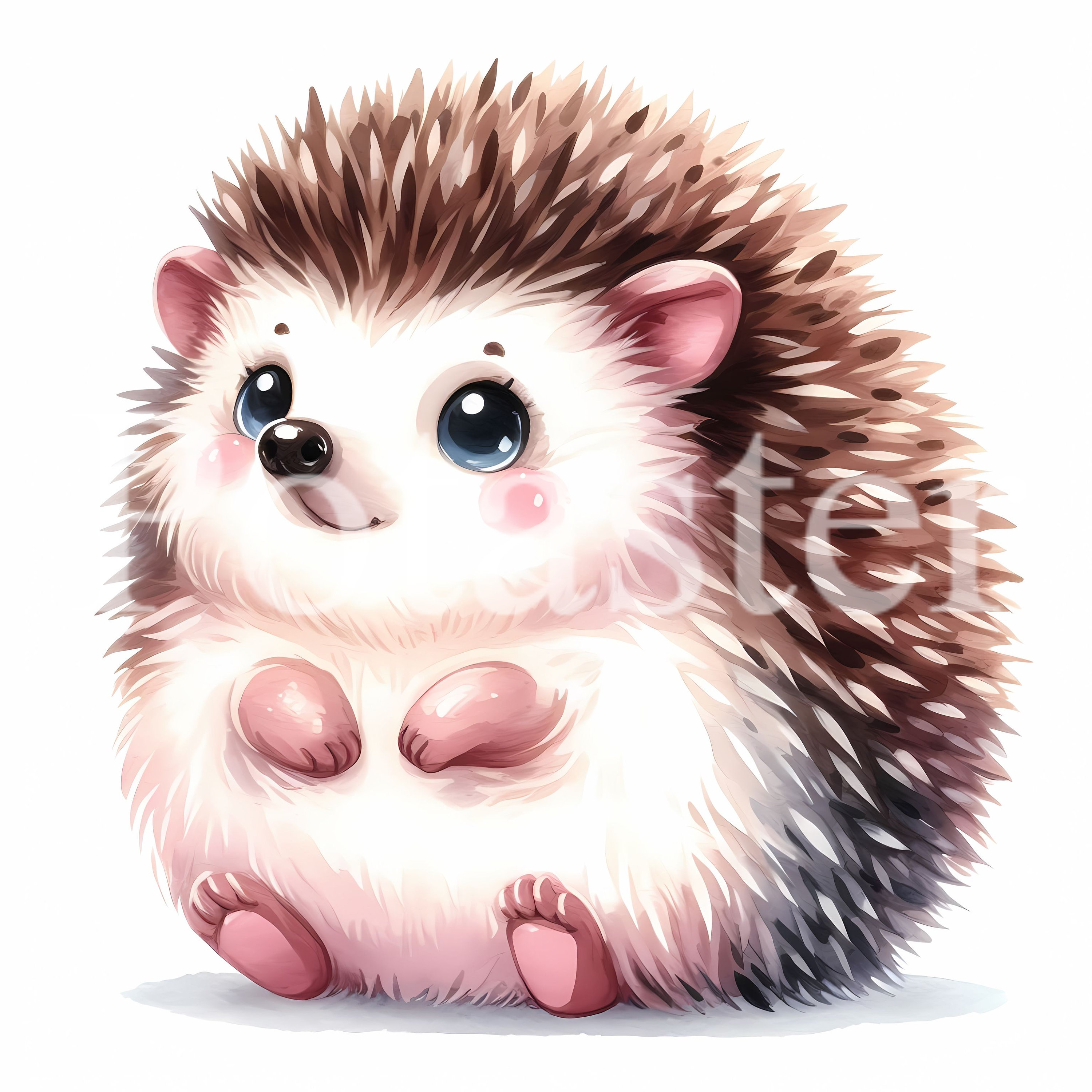 5 Cute Hedgehog Clipart Hedgehog Watercolor Clipart Cute Watercolor ...