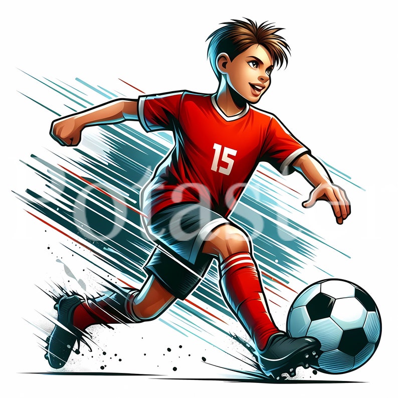 Boy Soccer Player Clipart Boy Football Player Clipart Football ...