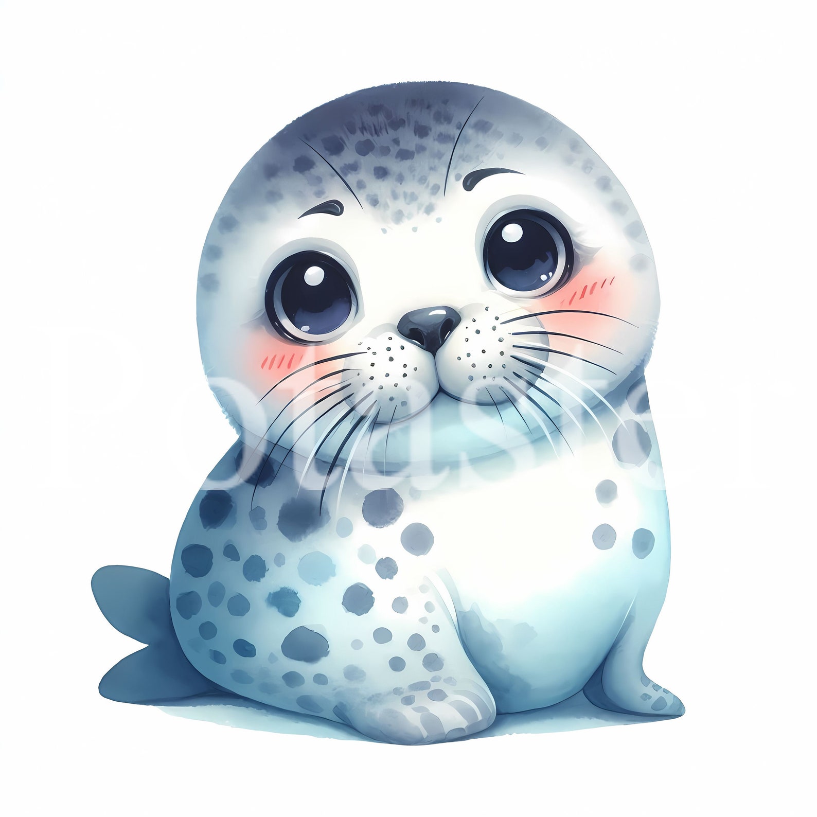 5 Cute Seal Clipart Seal Watercolor Clipart Cute Watercolor Aquarel ...