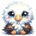 5 Cute Eagle Clipart Eagle Watercolor Clipart Cute Watercolor Aquarel ...
