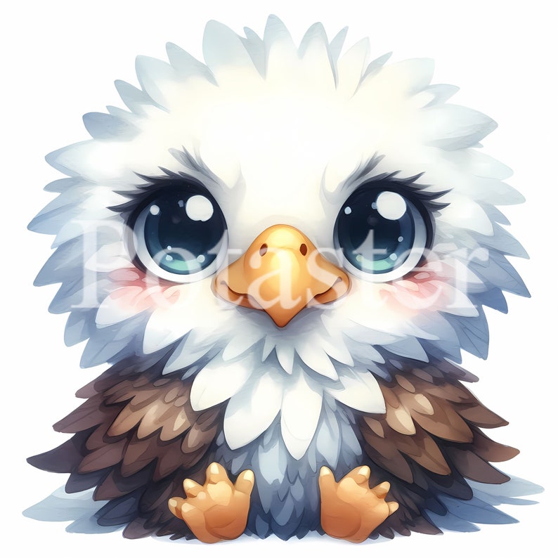 5 Cute Eagle Clipart Eagle Watercolor Clipart Cute Watercolor Aquarel ...