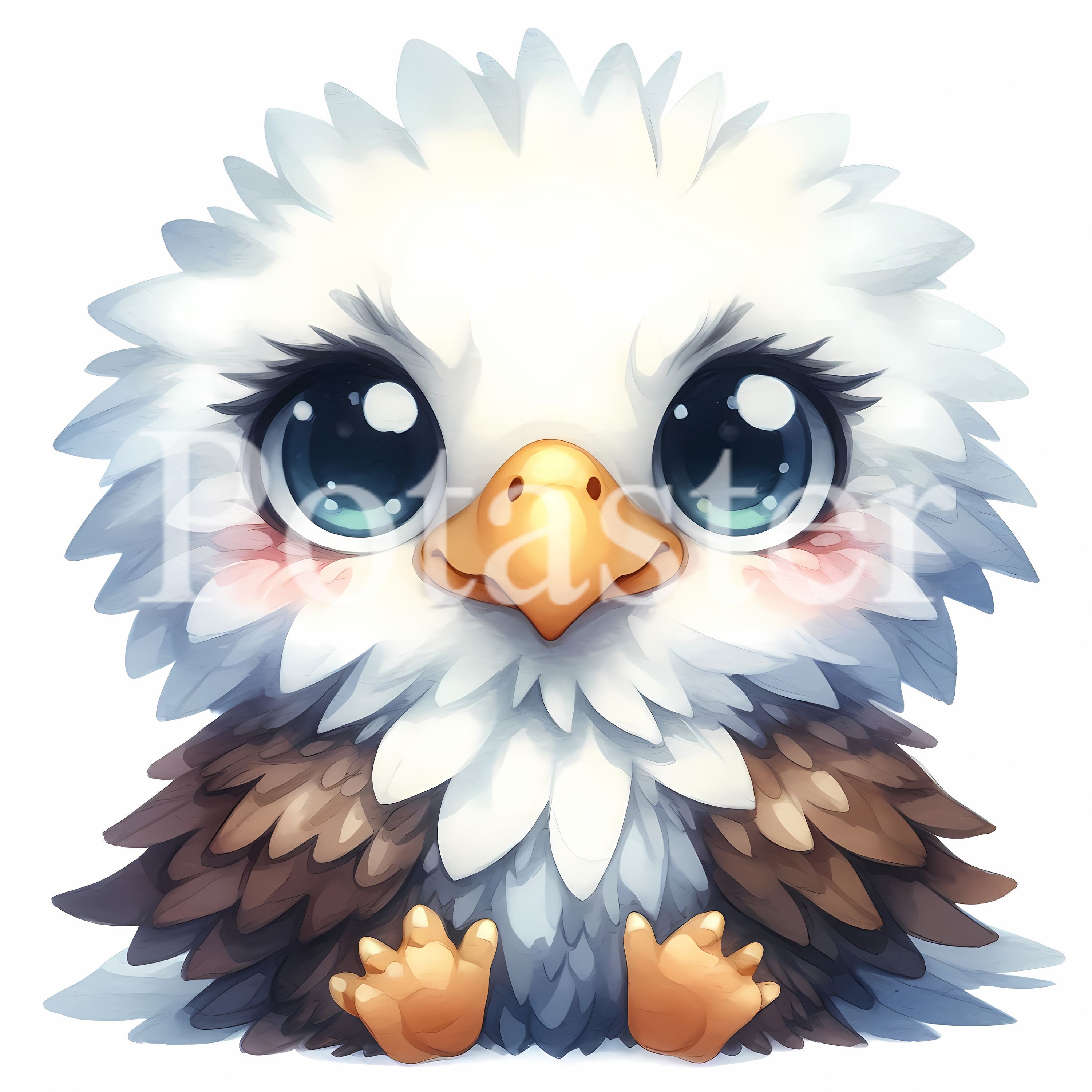5 Cute Eagle Clipart Eagle Watercolor Clipart Cute Watercolor Aquarel ...