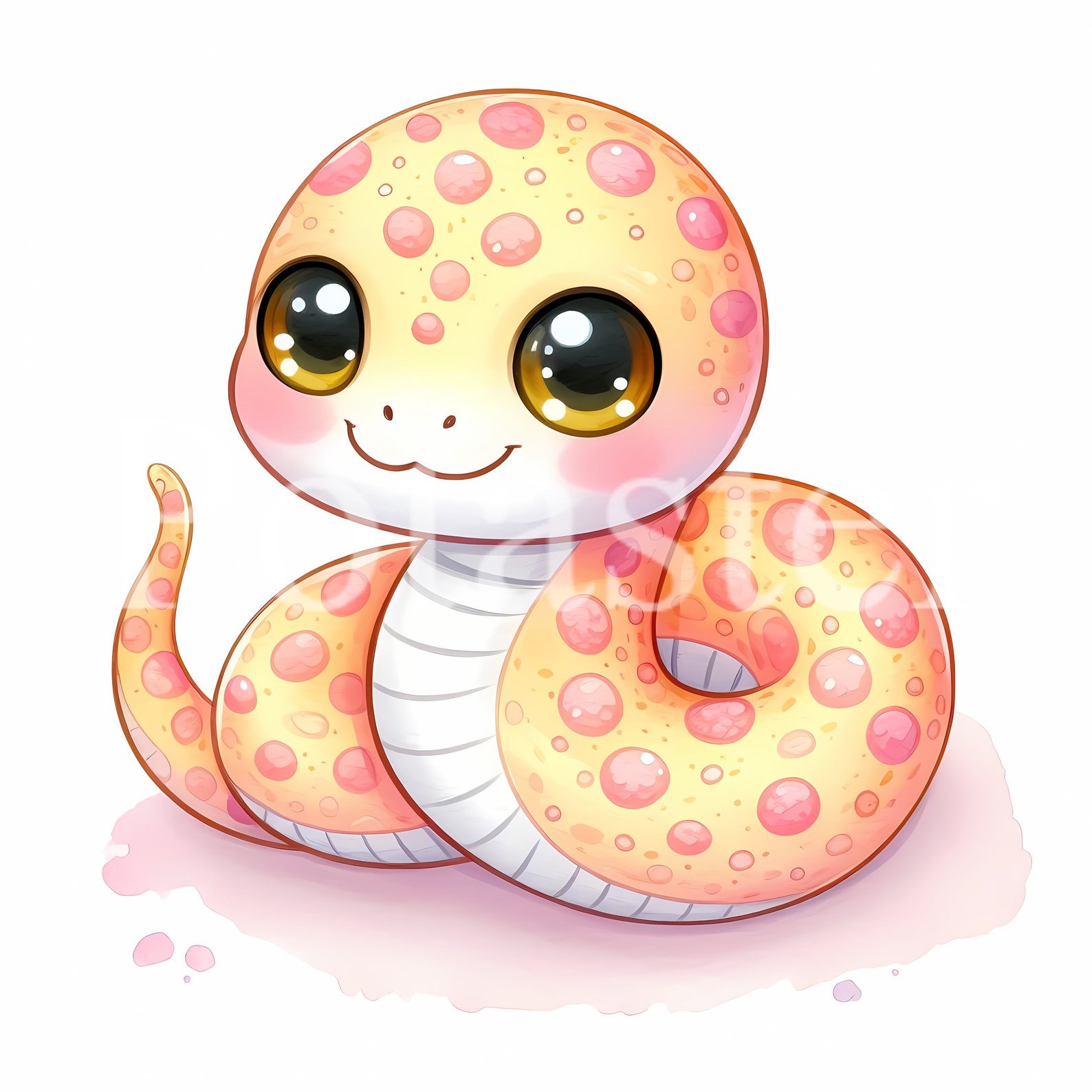 9 Cute Snake Clipart Snake Watercolor Clipart Cute Watercolor Clipart ...