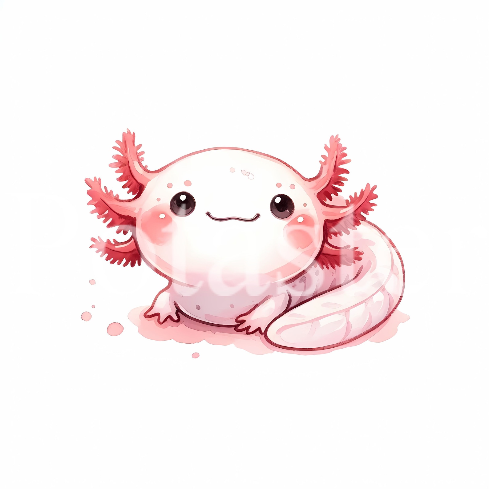 5 Cute Axolotl Clipart Axolotl Watercolor Clipart Cute Watercolor ...