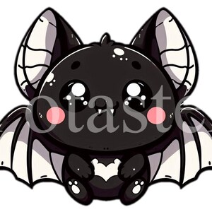 8 Cute Bat Clipart Bat Watercolor Clipart Cute Watercolor Cartoon Bat ...
