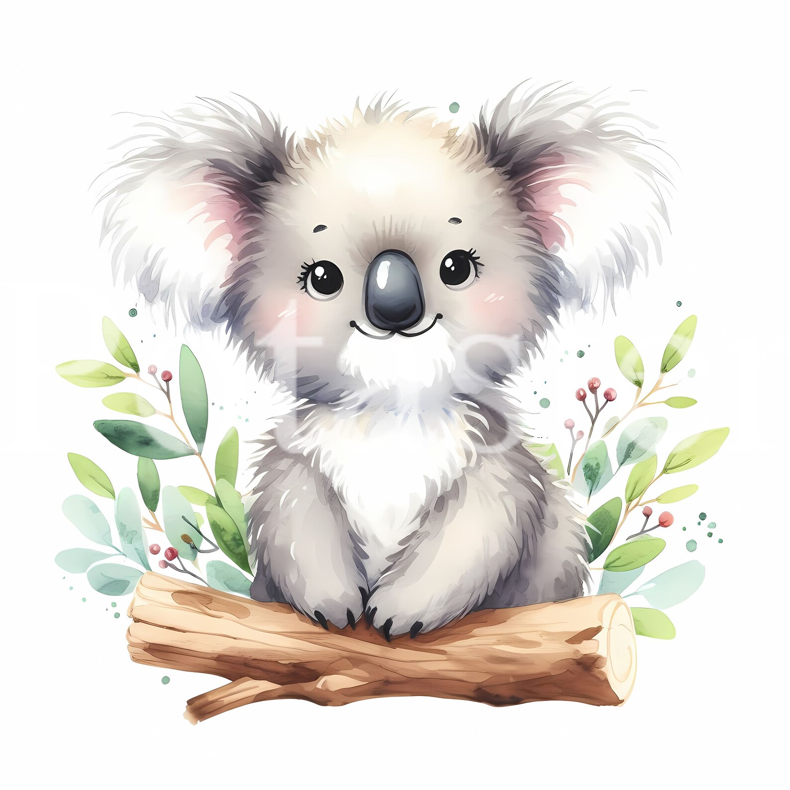 5 Cute Koala Clipart Koala Watercolor Clipart Cute Watercolor Aquarel ...
