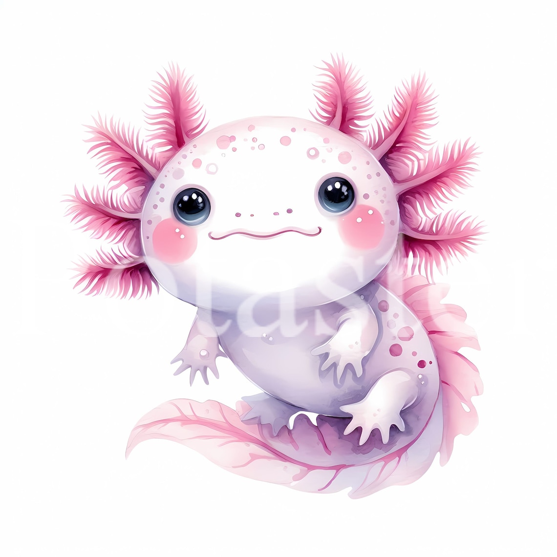 5 Cute Axolotl Clipart Axolotl Watercolor Clipart Cute Watercolor ...