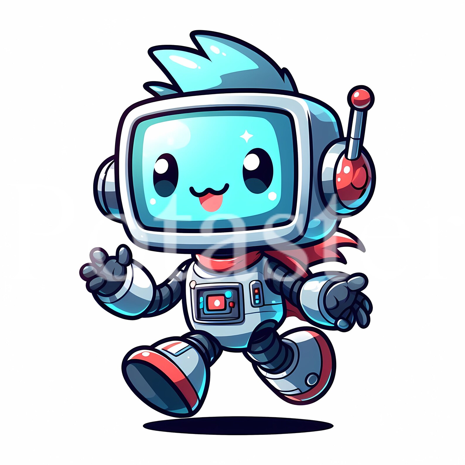 5 Cute Little Robots Clipart Cartoon Robot Boy Robot Cute Robot ...