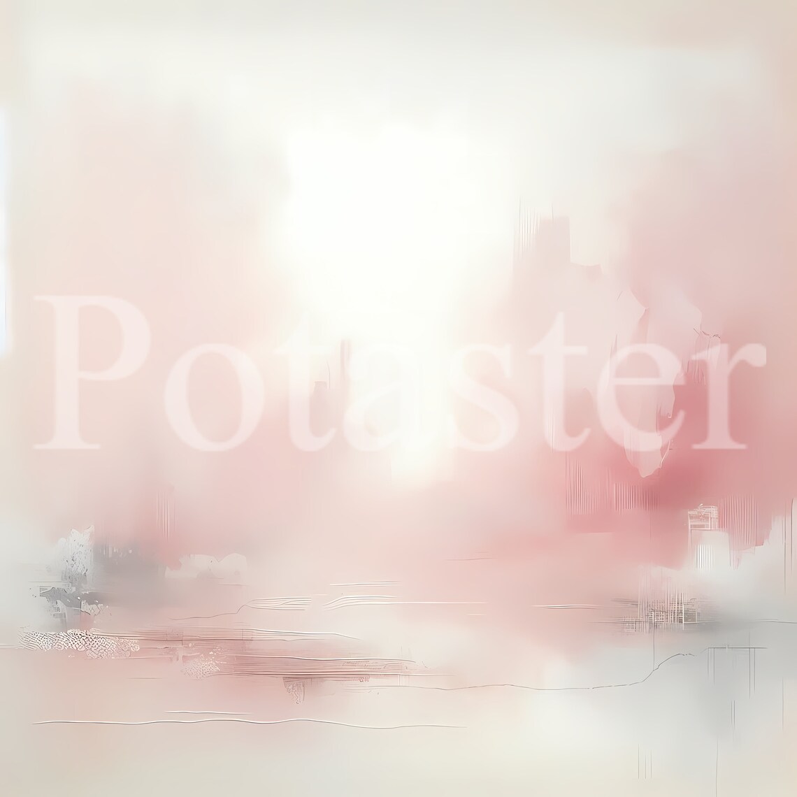 Sunset Art Pink Sunset Light Pink Art Watercolor Art Sunset Art Floral ...