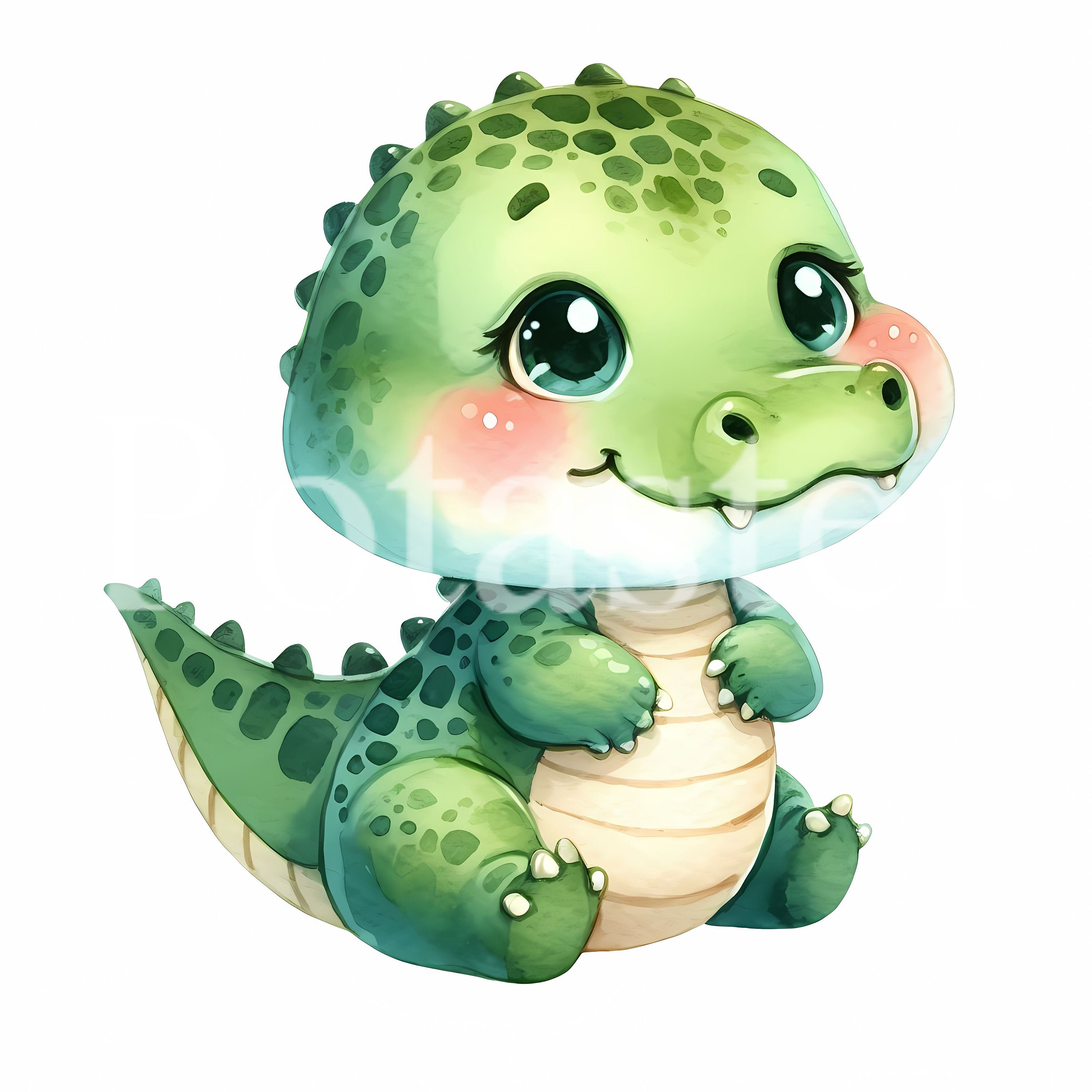 5 Cute Crocodile Clipart Crocodile Watercolor Clipart Cute Watercolor ...