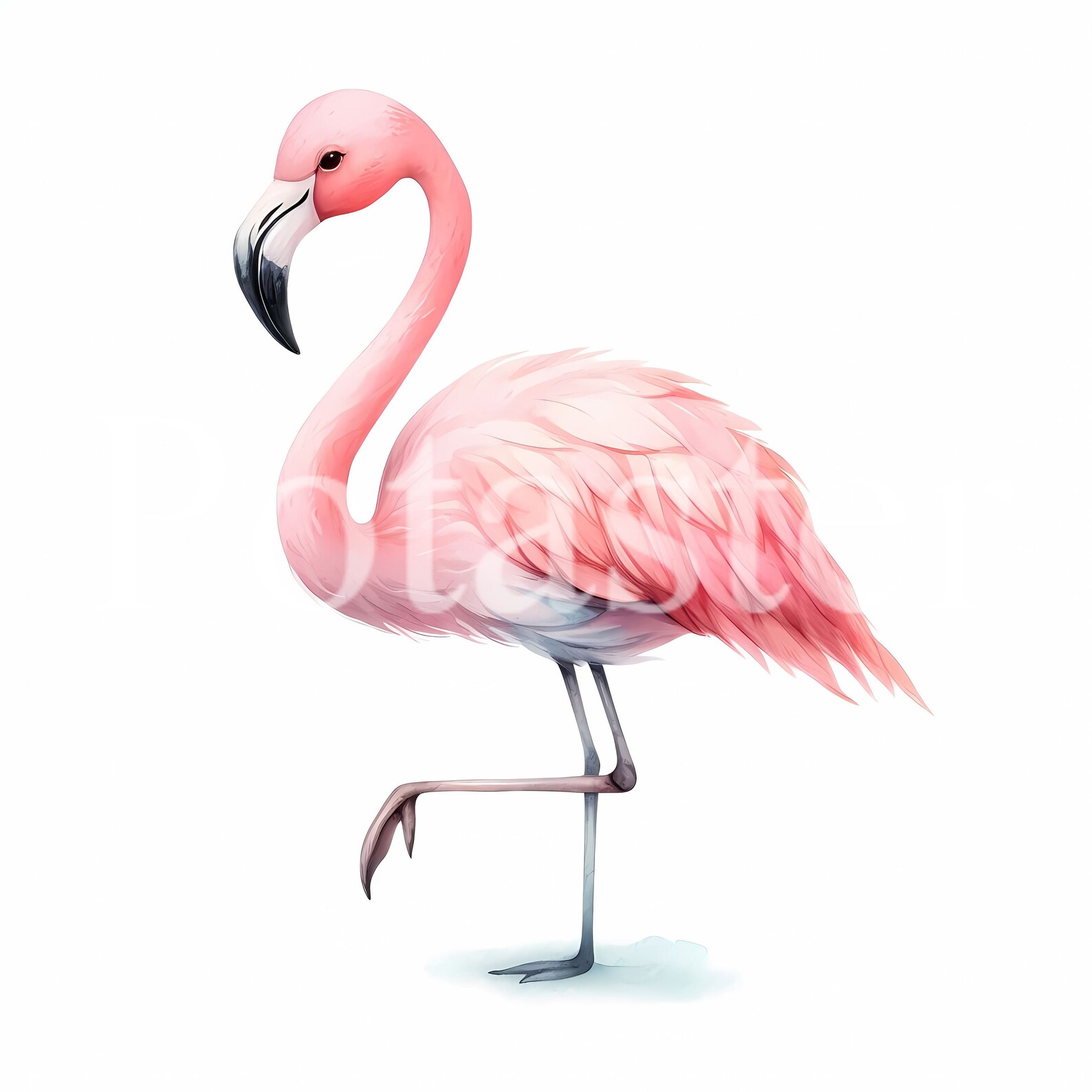 5 Cute Flamingo Clipart Flamingo Watercolor Clipart Cute Watercolor ...