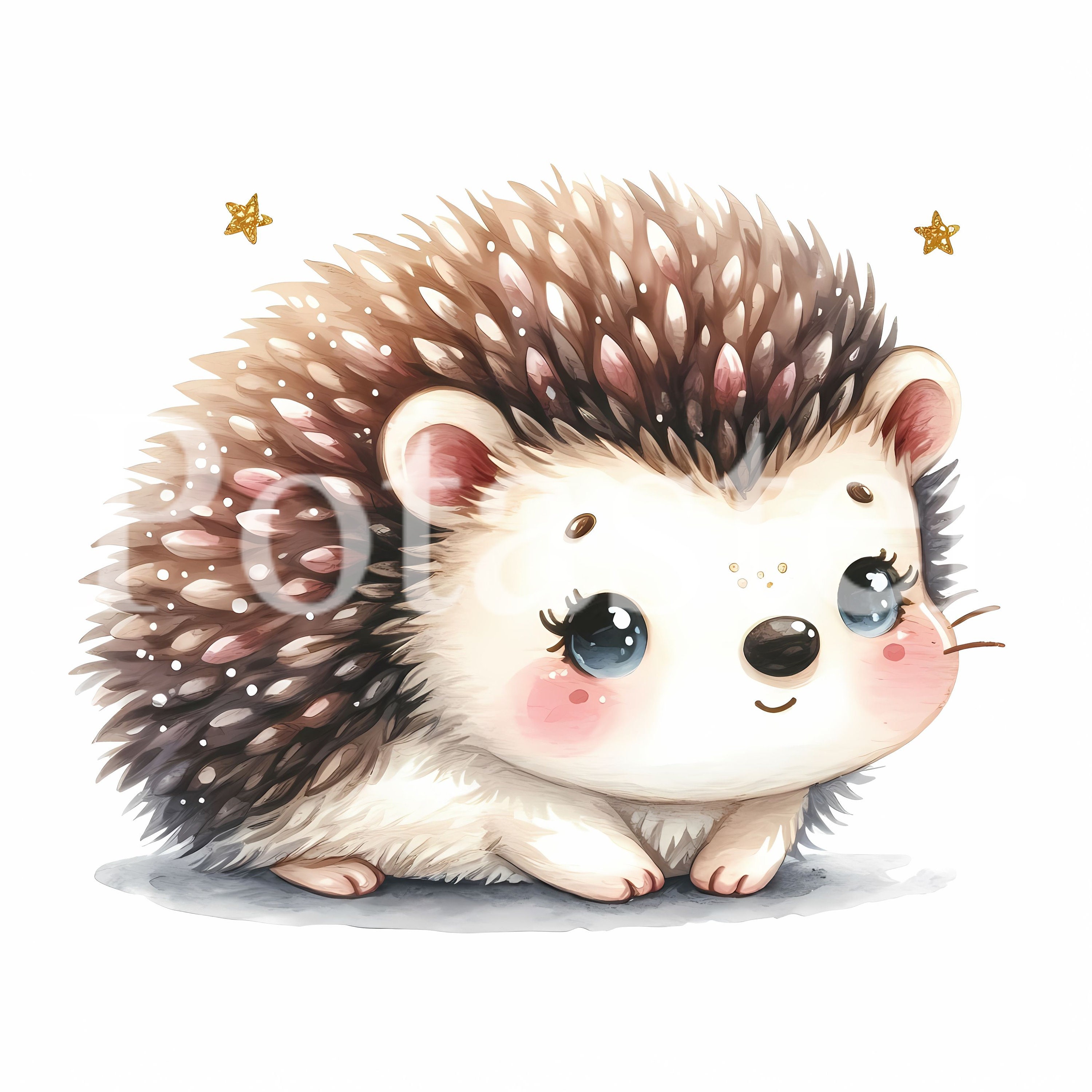 5 Cute Hedgehog Clipart Hedgehog Watercolor Clipart Cute Watercolor ...