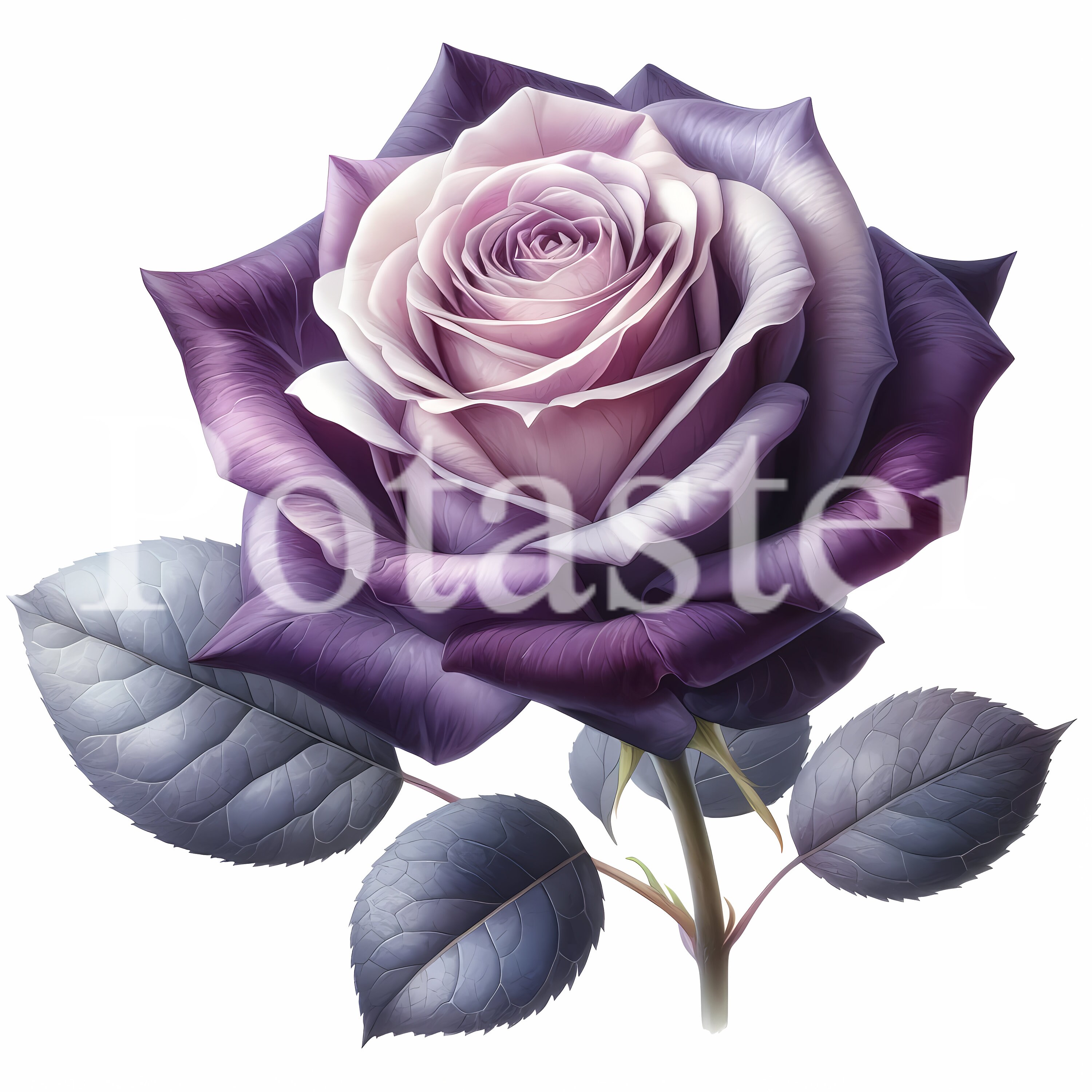 Rose Red Clipart Rose Watercolor Clipart Rose Red Rose Pink Rose Purple ...