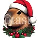 Christmas Capybara Clipart, Holiday Cartoon (commercial Use, Digital ...