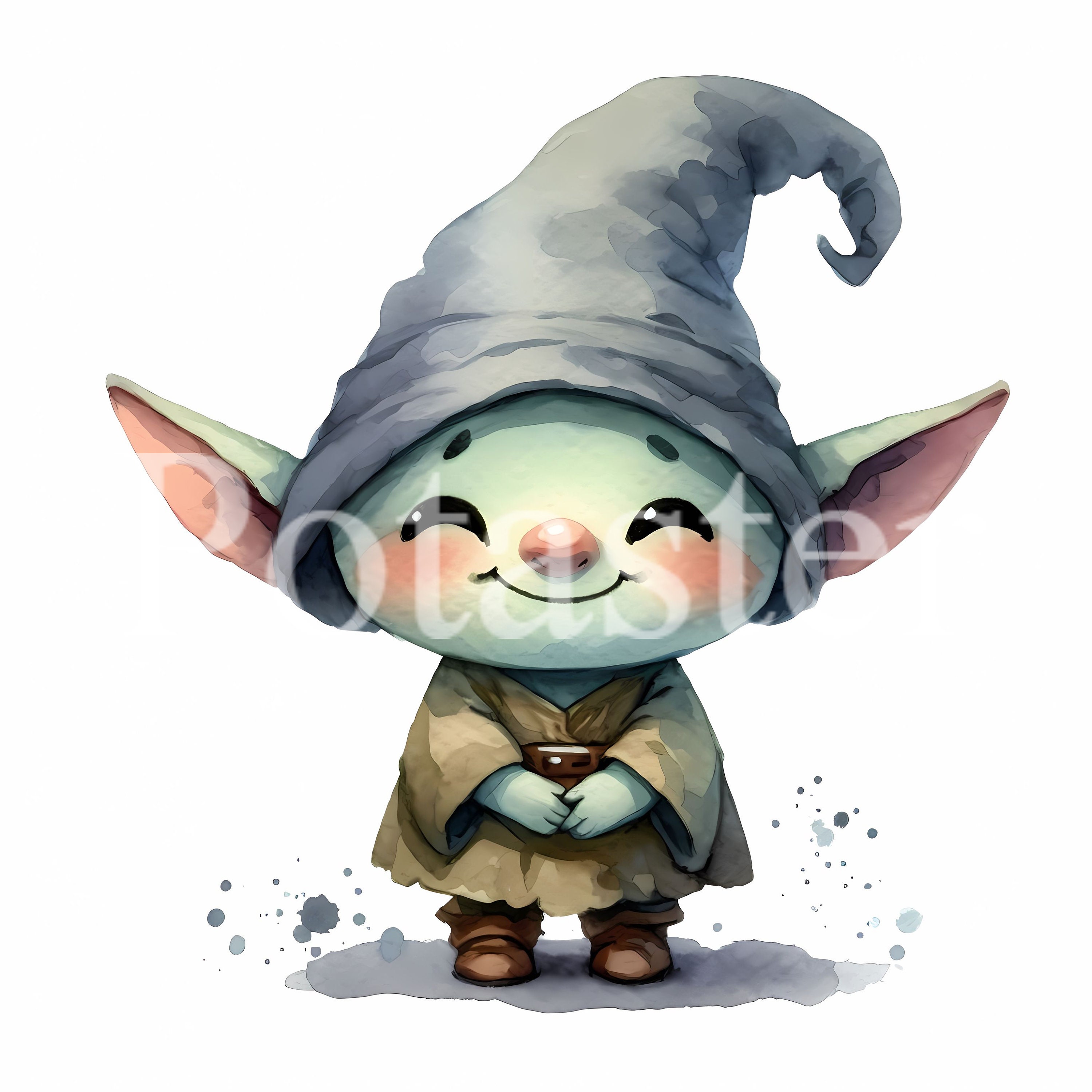 Cute Goblin Clipart, Cartoon Fantasy Illustration (digital Download) - Etsy