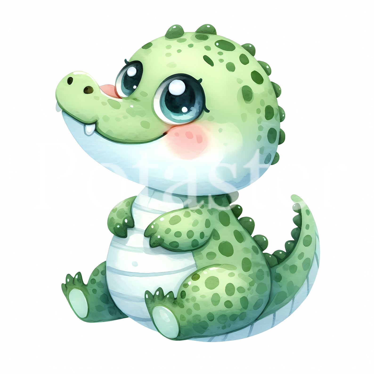 5 Cute Crocodile Clipart Crocodile Watercolor Clipart Cute Watercolor ...