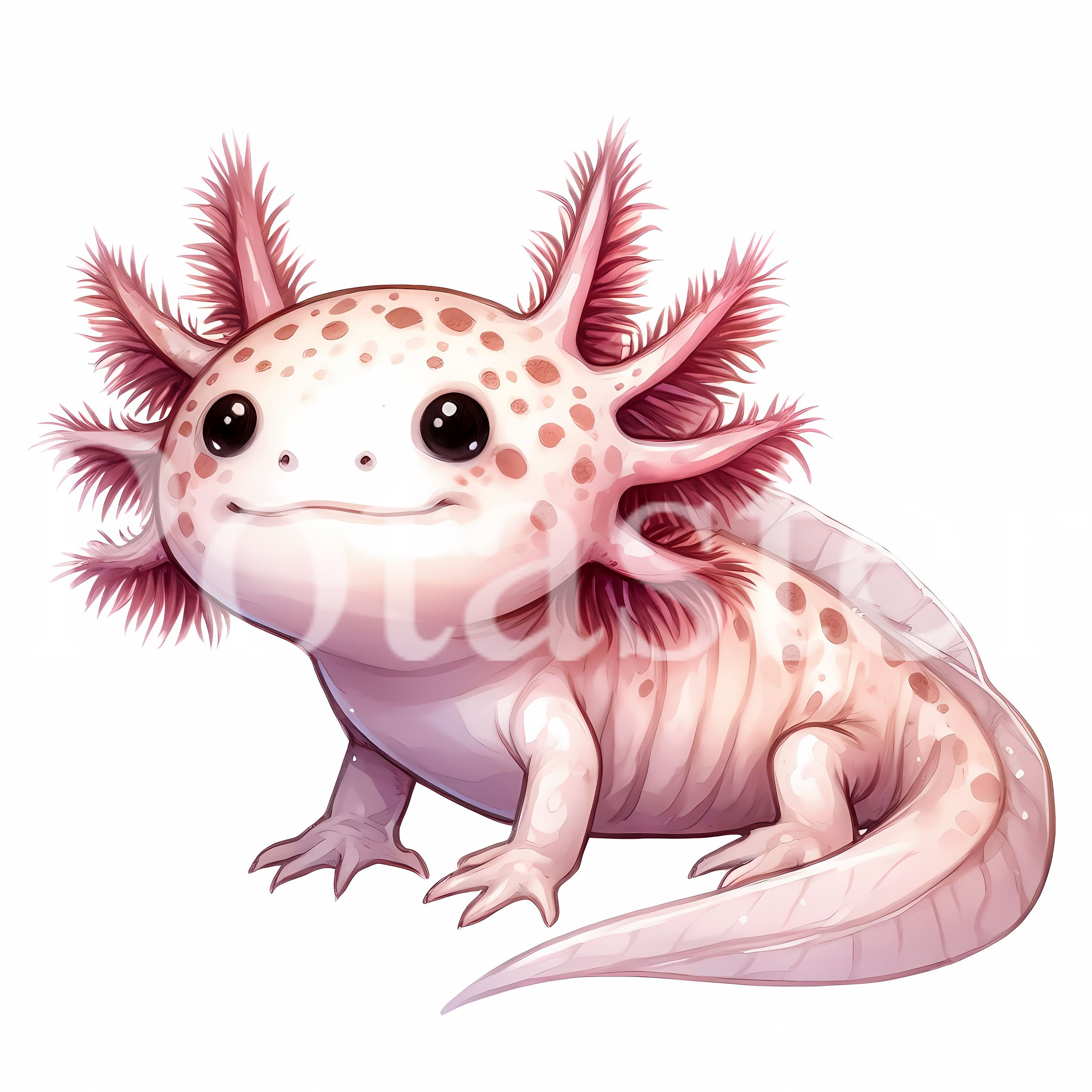 Cute Axolotl Watercolor Clipart for Kids (digital Download) - Etsy