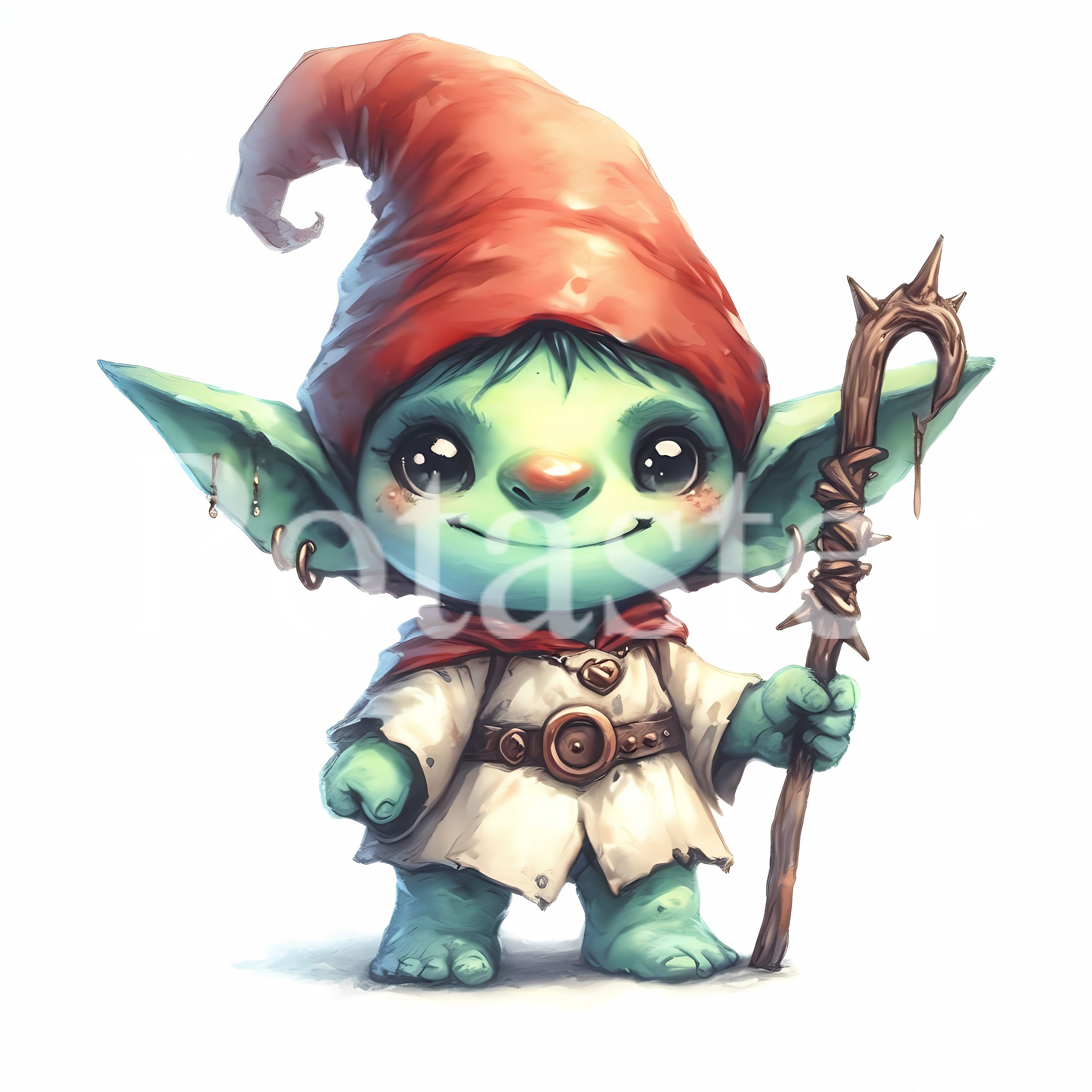 Cute Goblin Clipart, Cartoon Fantasy Illustration (digital Download) - Etsy