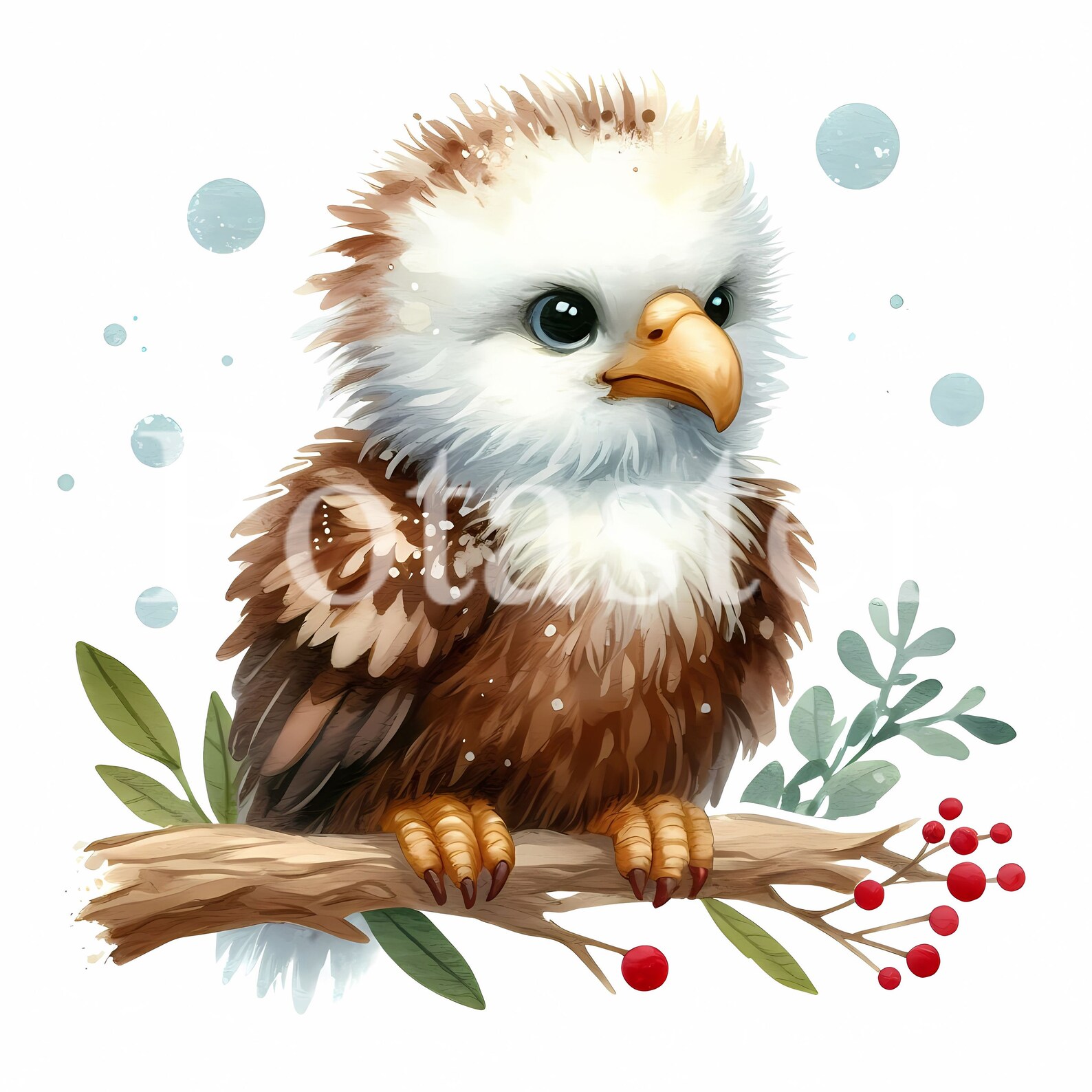 5 Cute Eagle Clipart Eagle Watercolor Clipart Cute Watercolor Aquarel ...