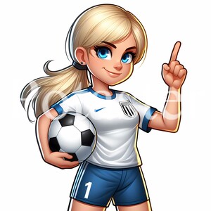 Girl Soccer Player Clipart Girl Football Player Clipart Football ...