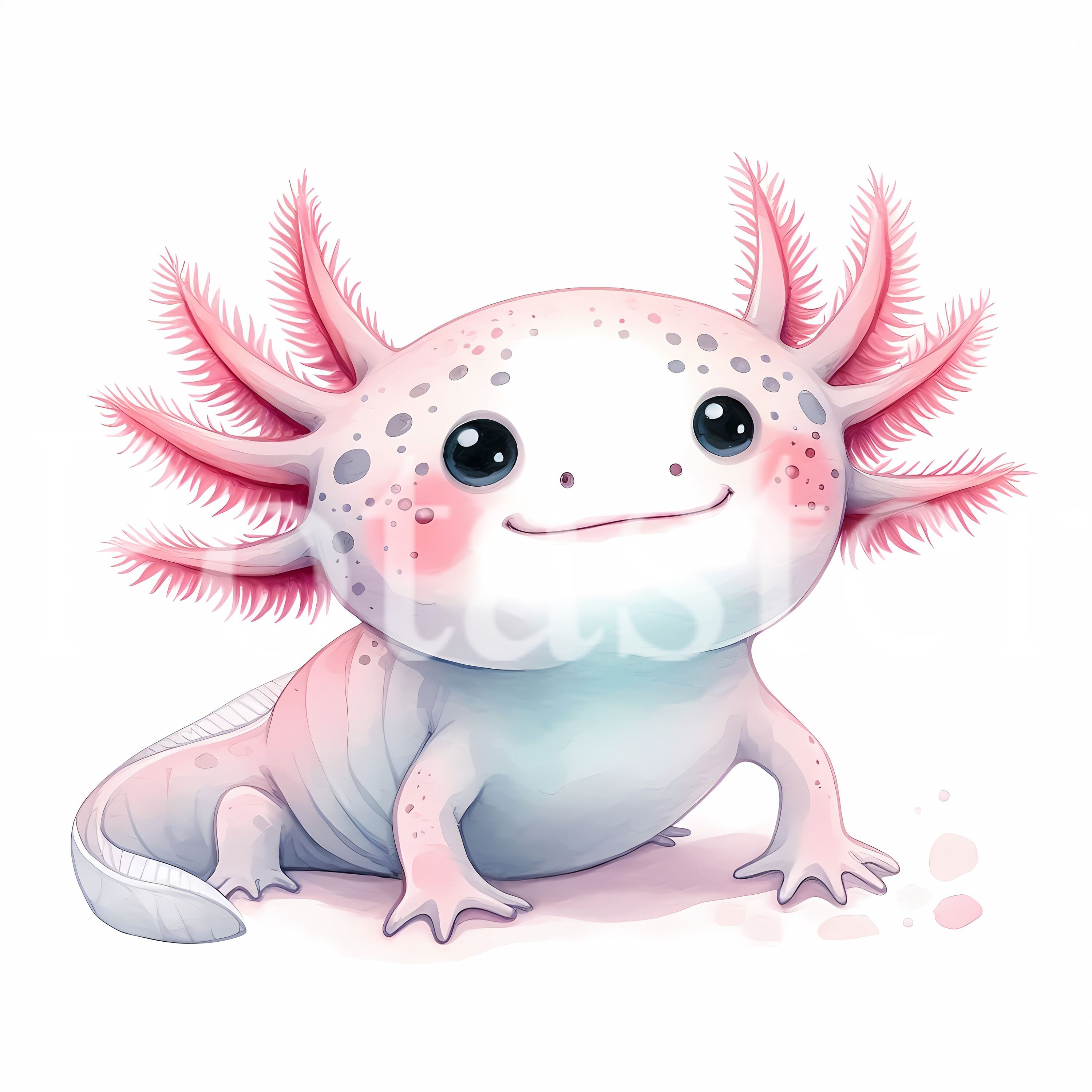Cute Axolotl Watercolor Clipart for Kids (digital Download) - Etsy