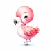 Watercolor Flamingo Clipart, Baby Flamingo Art (digital Download) - Etsy