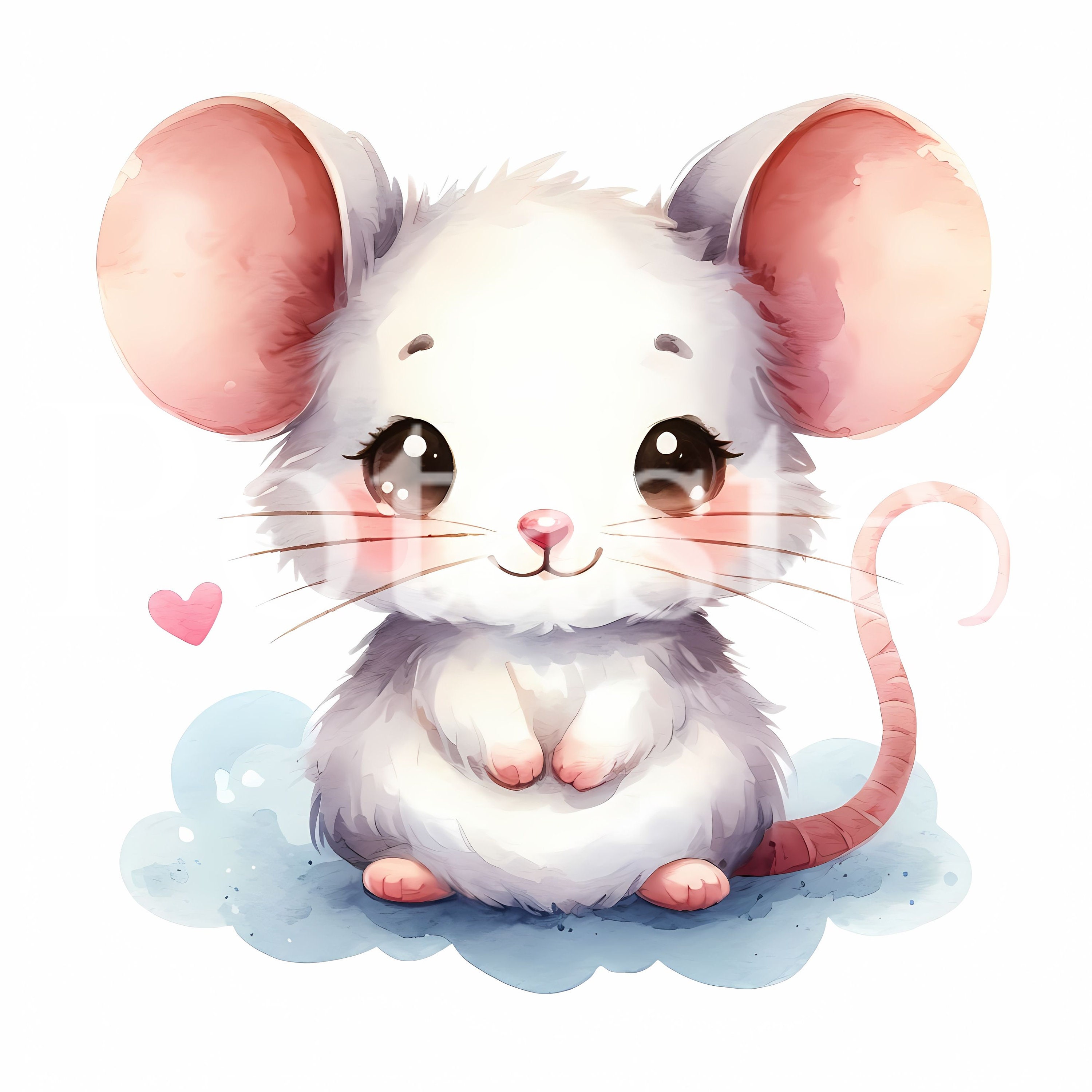 5 Cute Mouse Clipart Mouse Watercolor Clipart Cute Watercolor Aquarel ...