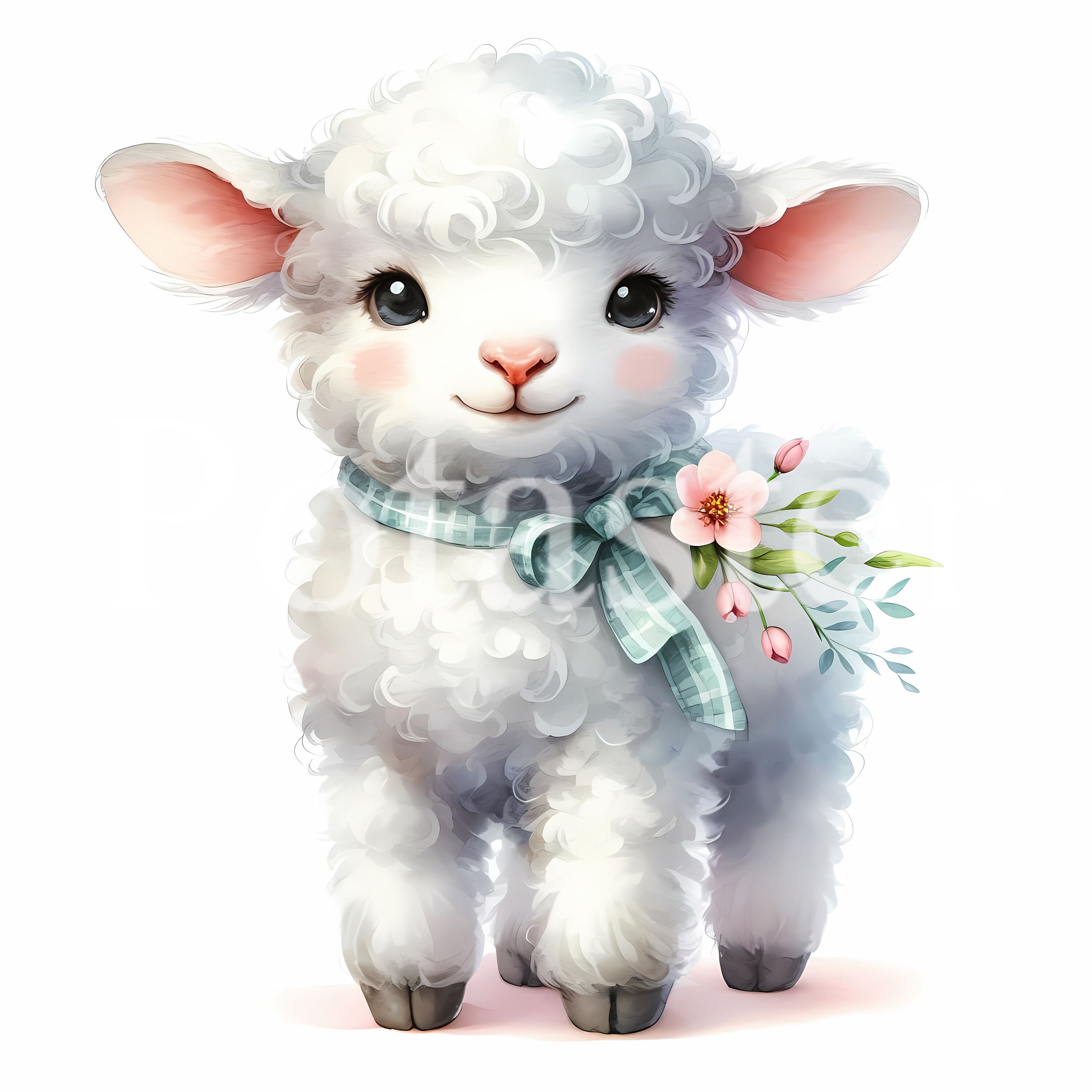 5 Cute Sheep Clipart Sheep Watercolor Clipart Cute Watercolor Aquarel ...
