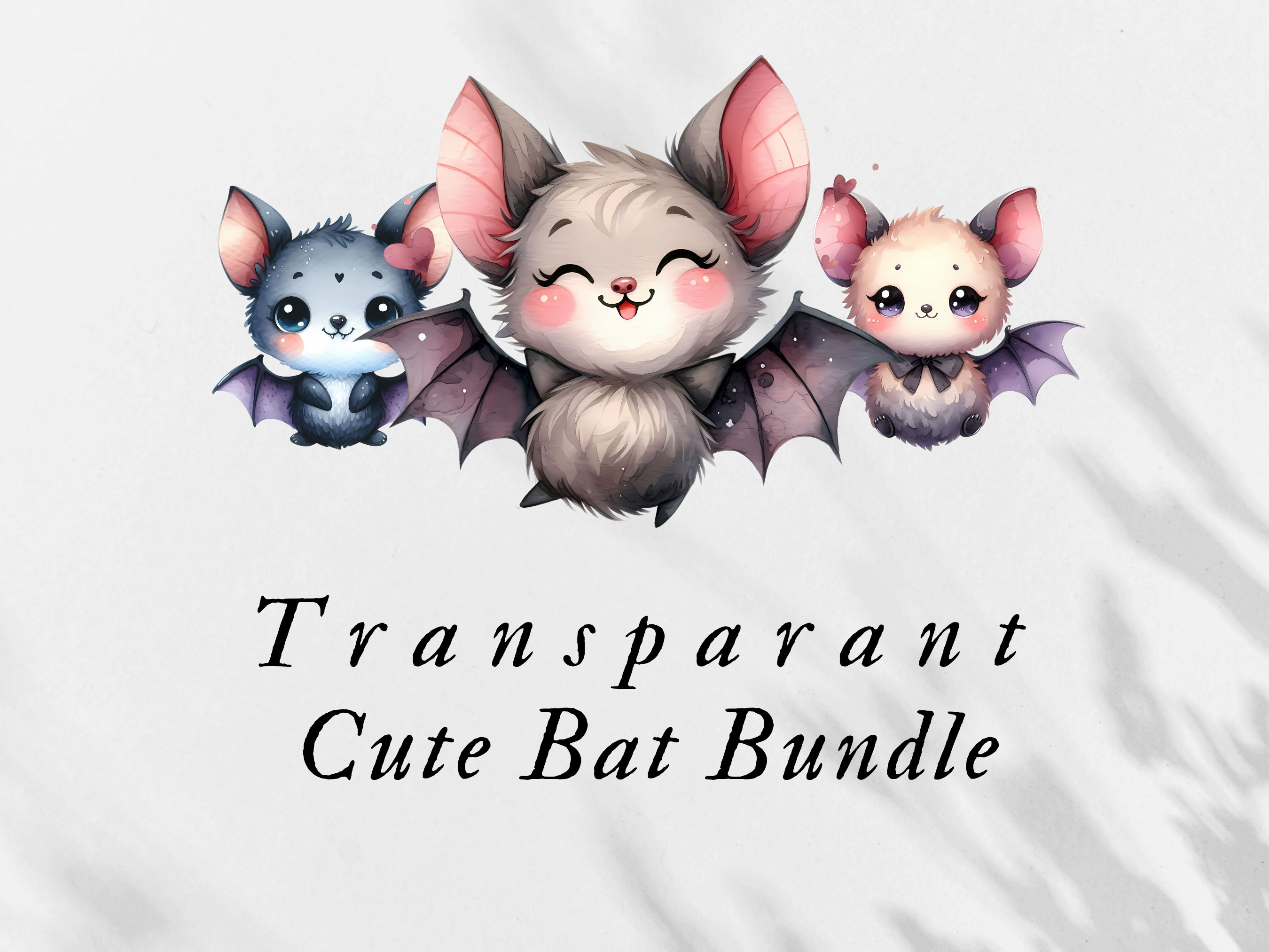 Baby Bat Watercolor Clipart, Nursery Art (PNG, Commercial Use - Etsy