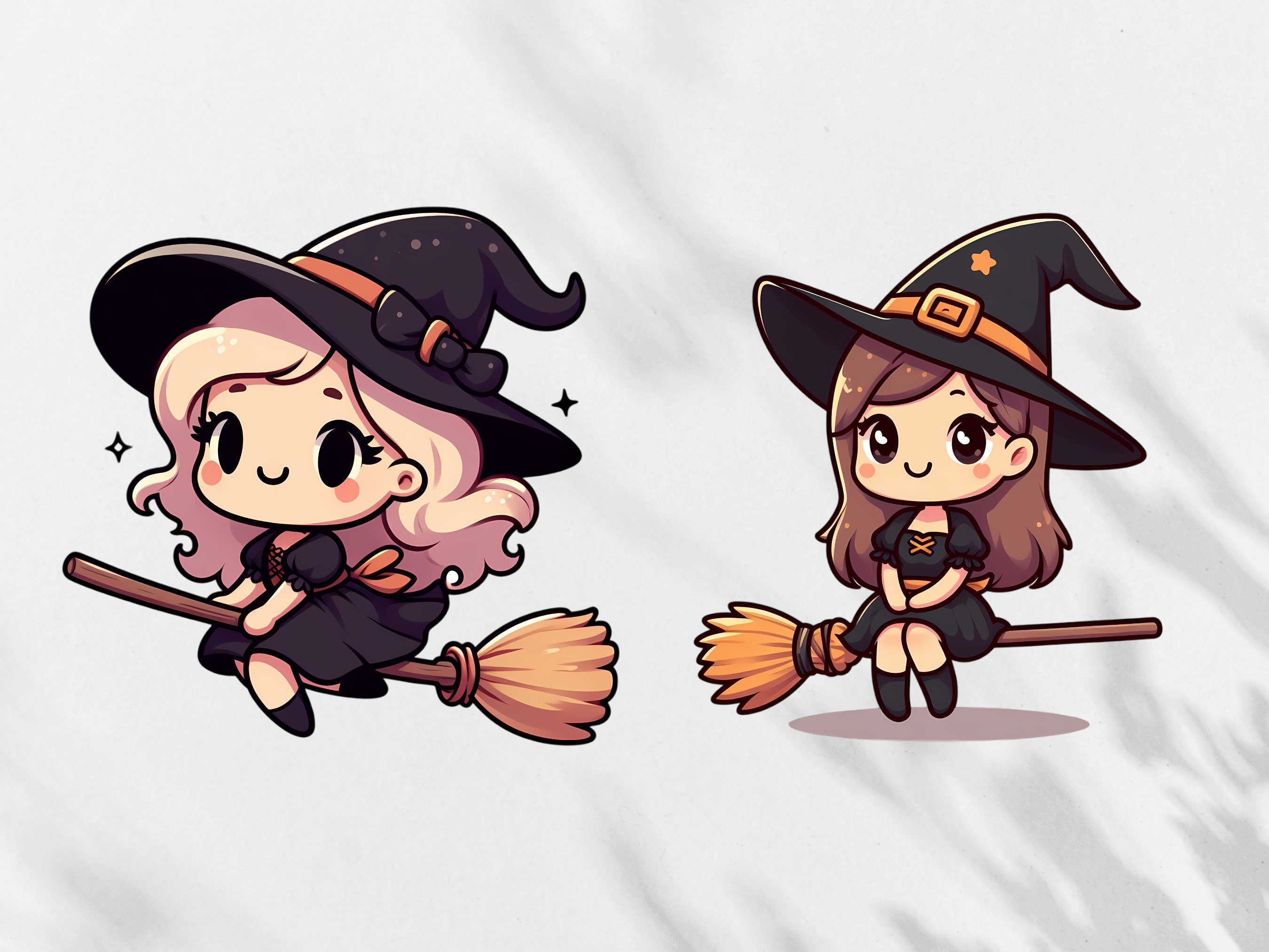 10 Little Witch Clipart Cute Witch Clipart Cute Fantasy Clipart Cartoon ...