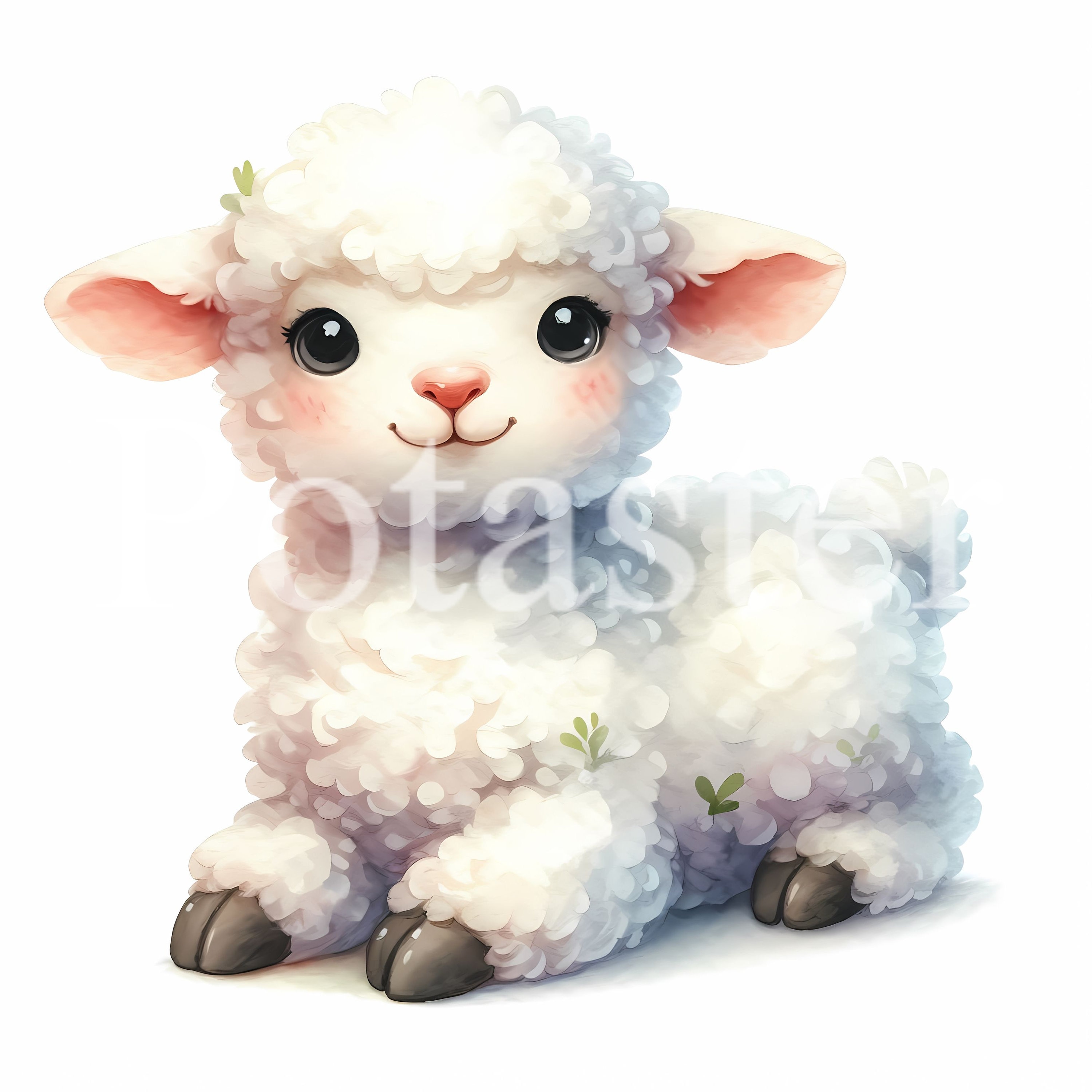 5 Cute Sheep Clipart Sheep Watercolor Clipart Cute Watercolor Aquarel ...