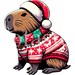 Christmas Capybara Clipart, Holiday Cartoon (commercial Use, Digital ...