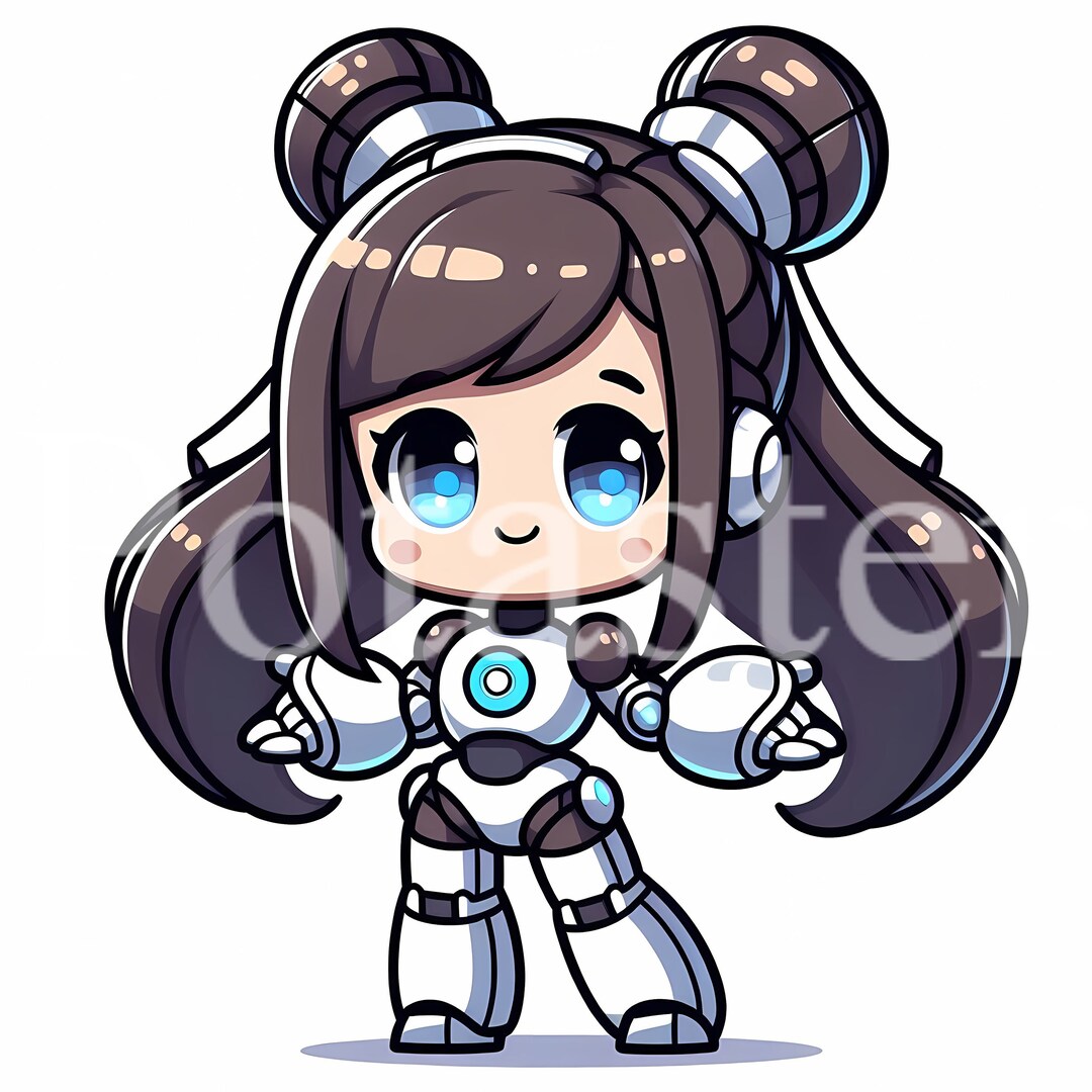 5 Cute Little Robots Clipart Cartoon Robot Girl Robot Cute Robot ...